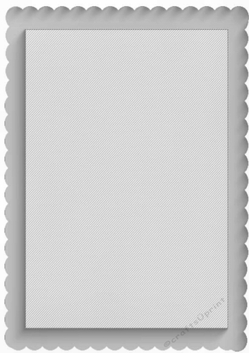 Lovely Silver Scalloped A4 Card Front/Insert - CUP1255882_415 ...