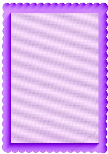 Lovely Purple Scalloped A4 Card Front/Insert - CUP1255886_415 ...