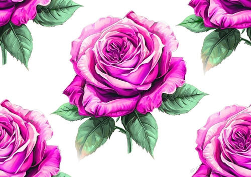Pretty Watercolour Pink Roses Backing Paper (BIG) - CUP1291217_415 ...