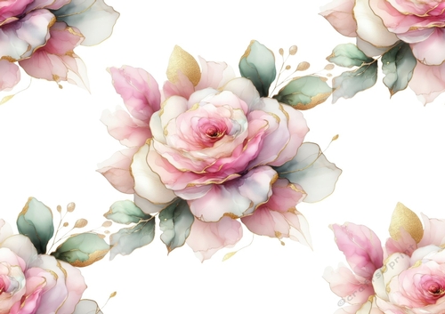 Pink Roses Backing Paper (BIG) One - CUP1297675_415 | Craftsuprint