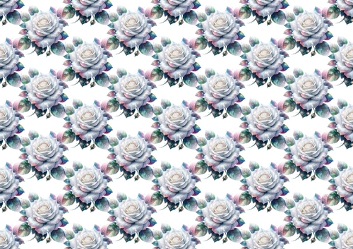 Beautiful Glitter White Rose Backing Paper (SMALL) - CUP1304226_415 ...