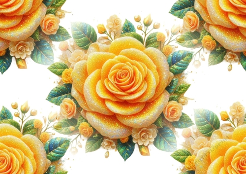 Yellow Rose Backing Paper (BIG) - CUP1304825_415 | Craftsuprint