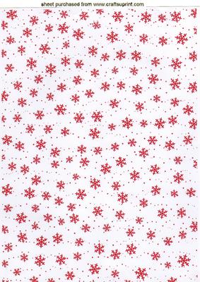 Pretty Snowflake Backing Paper - CUP131673_415 | Craftsuprint