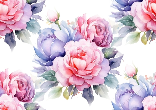 Pretty Coloured Roses Backing Paper (BIG ONE) - CUP1325412_415 ...