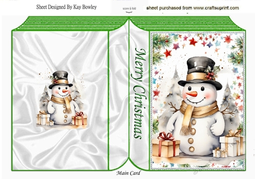 Christmas Festive Folded Book With Snowman (ONE) - CUP1339606_415 ...