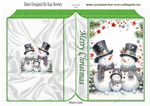 Christmas Festive Folded Book With Snowmen/Gifts (FOUR) - CUP1339609 ...