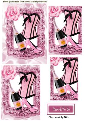 Gorgeous Pink Basque, Pink Champagne, Pyramids - CUP185109_415 ...