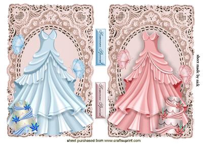 Vintage Lace Toppers, with Ball Gowns and Cakes - CUP237966_415 ...