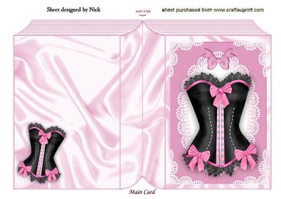 Ladies Gorgeous Basque in Lace Frame Folded Book - CUP296221_415 ...