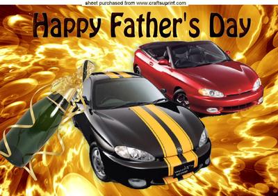 Hot Wheels with Sport Cars in Flames for Fathers Day A4 - CUP308241_415 ...