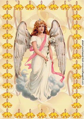 Large A4 Beautiful Christmas Angel - CUP32405_415 | Craftsuprint