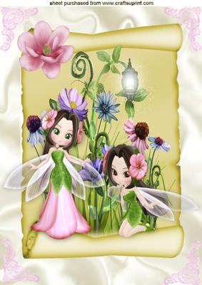 Playfull Fairies Pretty in Pink on a Scroll A4 - CUP326046_415 ...