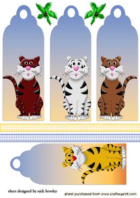 Tiger Bookmarks - CUP332558_415 | Craftsuprint