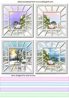 Snow Scene Window Toppers - CUP348844_415 | Craftsuprint