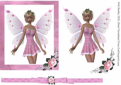 Pretty Pink Fairy in a Pretty Frame - CUP38659_415 | Craftsuprint