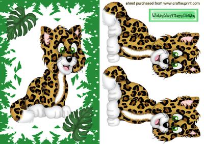 Cute Little Tiger in Frame - CUP43681_415 | Craftsuprint