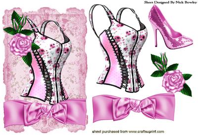 Pretty Pink Basque, and Sparkle Shoe with Bow - CUP462094_415 ...