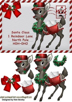 Letter to Santa, with Rudolph - CUP483093_415 | Craftsuprint