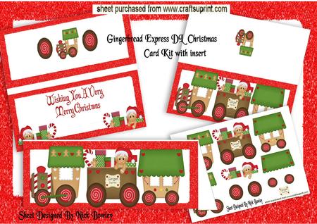 All Aboard the Gingerbread Train Dl Mini Kit - CUP488734_415 | Craftsuprint