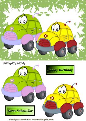 Cartoon Cars, Just Follow Me - CUP520614_415 | Craftsuprint