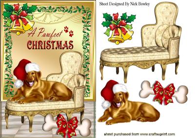 A Pawfect Christmas, with Dog in Santa Hat - CUP549352_415 | Craftsuprint