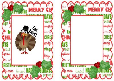 Don't Eat Me, Funny Turkey A5 Insert - CUP551715_415 | Craftsuprint
