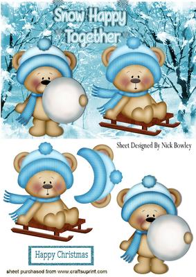 Snow Happy Together Snow Bears - CUP580829_415 | Craftsuprint
