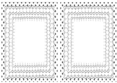 Pretty Layered Lace with Silver Polka Dot Edging A5 Insert - CUP613931 ...