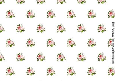 Pink and White Roses A4 Backing Paper Landscape - CUP628761_415 ...