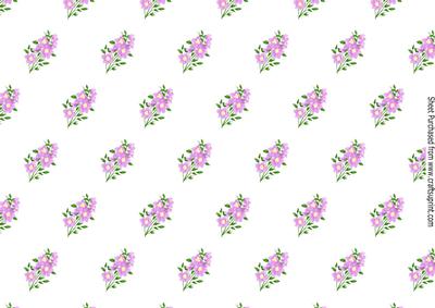 Pretty Floral Arrangement in Pink Backing Paper - CUP629345_415 ...
