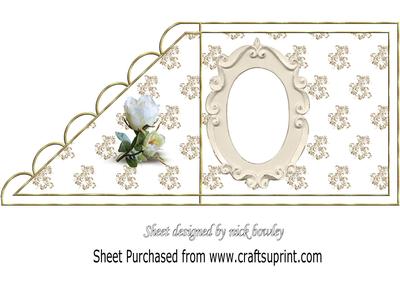 Antique Frame with Cream Roses Over the Edge Insert - CUP633134_415 ...