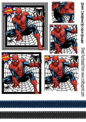 Spider Web Pyramids with Super Hero - CUP670154_415 | Craftsuprint