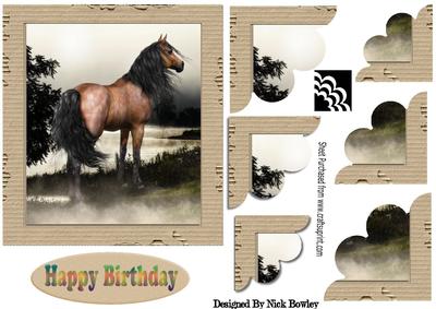 Beautiful Horse Grazing, Side Stackers Pyramids - CUP673282_415 ...