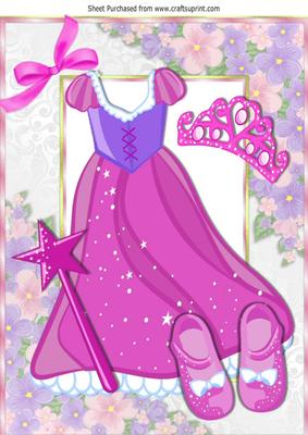 Pretty Pink Sparkle Princess Dress with Tiara A4 - CUP677220_415 ...