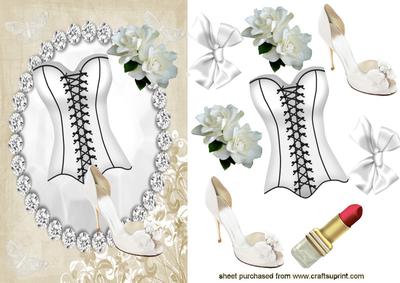 White Basque with White Roses in Diamond Frame - CUP75788_415 ...