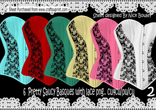 6 Pretty Saucy coloured Basques with lace png set 2 - CUP783982_415 ...