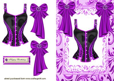 Gorgeous Purple Basque! - CUP84610_415 | Craftsuprint