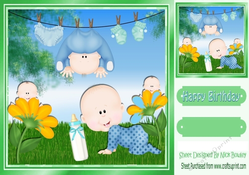 Now Where are all them babies! Mischief baby boys 8x8 - CUP901357_415 ...