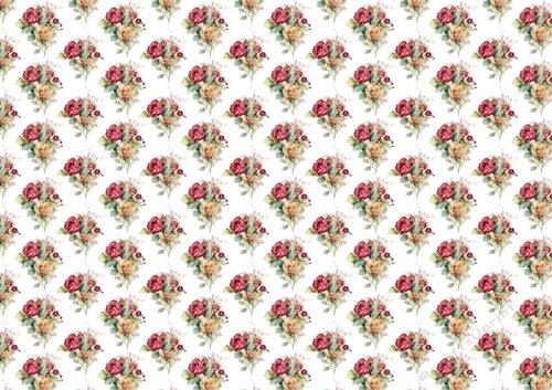 peaches and pink floral backing paper - CUP932959_415 | Craftsuprint