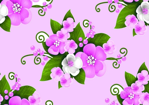 pink/white spring flowers backing paper (LARGE PINK) - CUP964129_415 ...