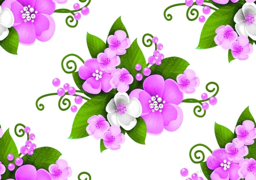 pink/white spring flowers backing paper (LARGE) - CUP964131_415 ...