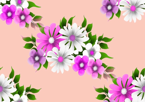 cerise/white/lilac flowers backing paper (LARGE PEACH) - CUP964951_415 ...
