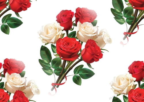 pretty red roses (large backing paper) - CUP969907_415 | Craftsuprint