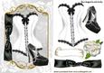 Black/white Lace Basque with Pearls & Shoe A4 - CUP447746_415 ...