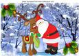 My Lovely Faithful Friend! Rudy with Santa - CUP627283_415 | Craftsuprint