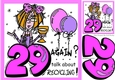 Birthday Girl! I am 29 Again, 8x8 (colour me!) - CUP898955_415 ...