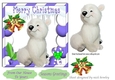 cute baby polar bear in pink festive christmas frame - CUP919851_415 ...