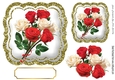 pretty red roses (large green backing paper) - CUP969909_415 | Craftsuprint