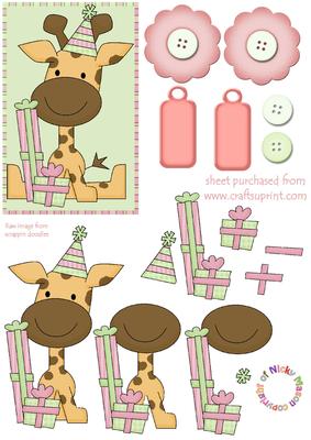 Giraffe Decoupage - CUP91096_580 | Craftsuprint