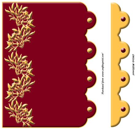 Scallop Card Base & Border - CUP263036_1006 | Craftsuprint